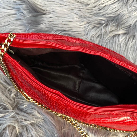 Bags | Vintage Snakeskin Chain Link Purse | Poshmark